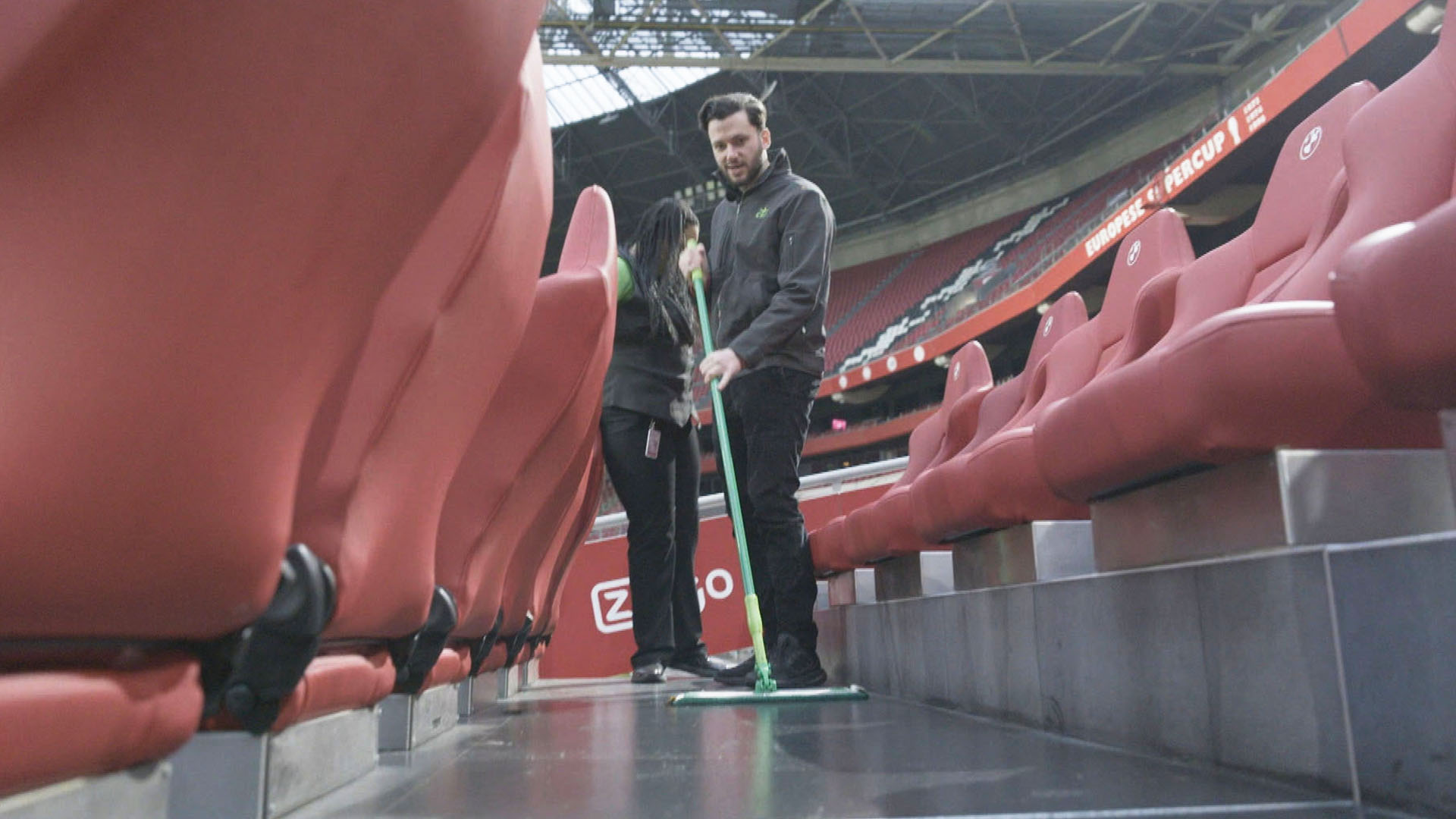 Behind the scenes with the cleaning team