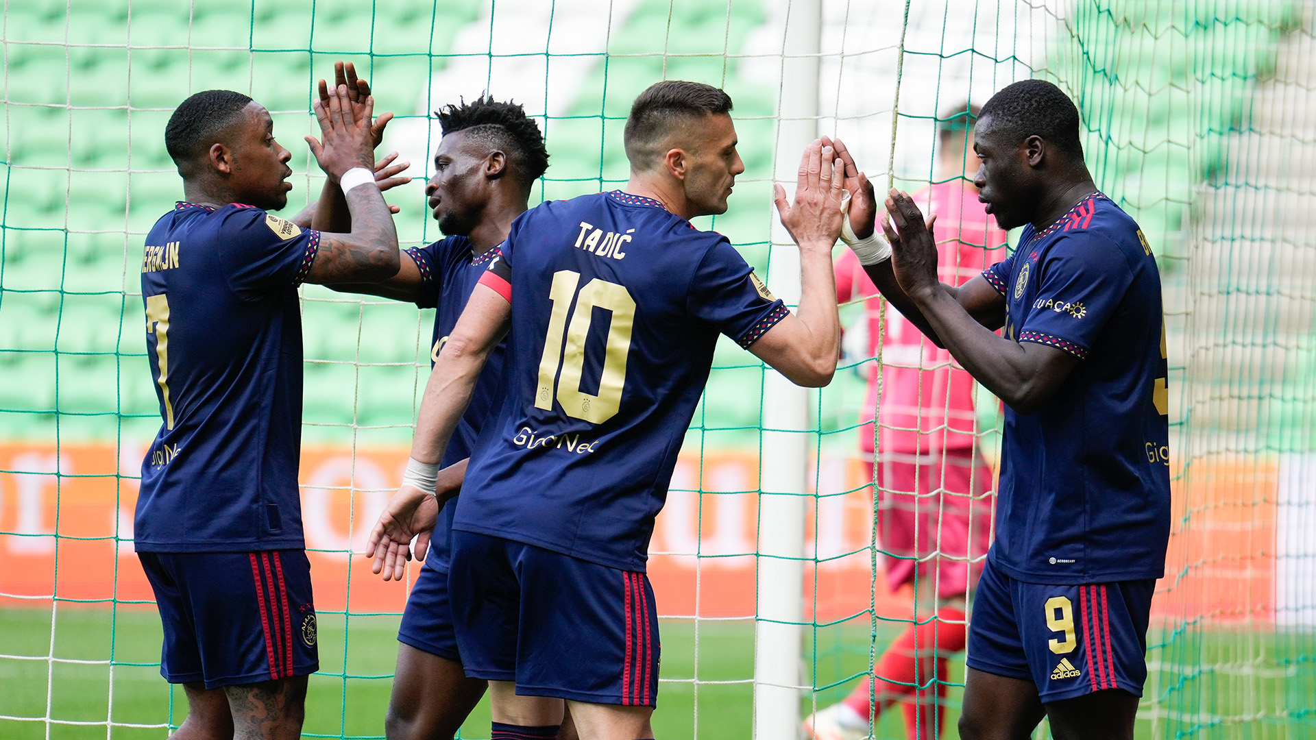 Remaing time played: Ajax win against Groningen
