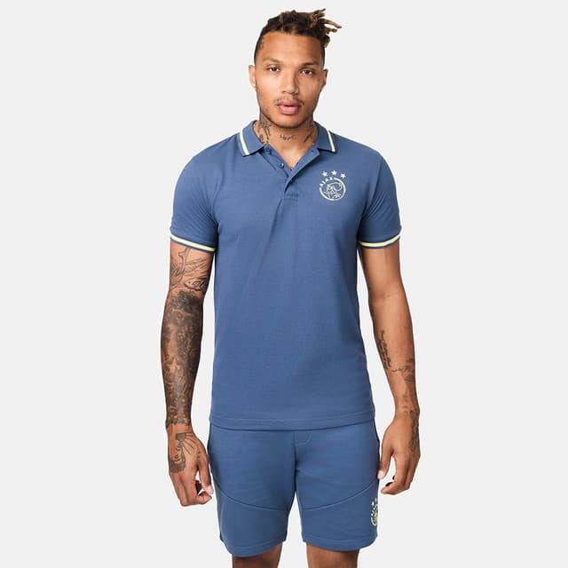 Ajax-polo blue senior | Official Ajax Fanshop
