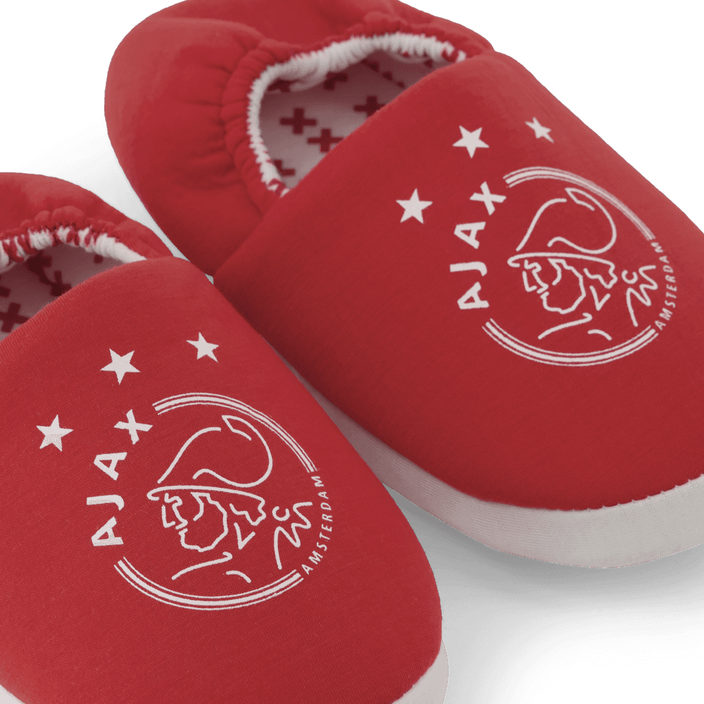 Ajax-slipper red met logo | Official Ajax Fanshop